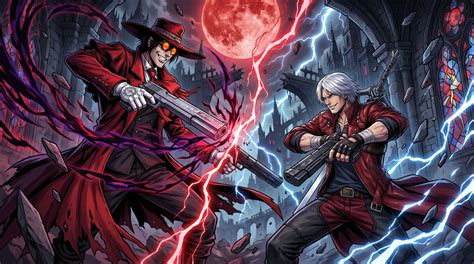 Alucard Vs Dante By Kamyro851212 On Deviantart