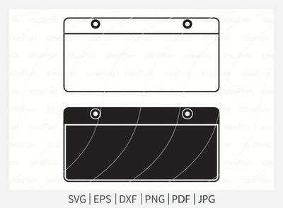 Car License Plate Svg Car License Plate Silhouette License Plate