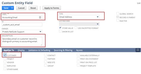 Creating Custom Fields In Netsuite