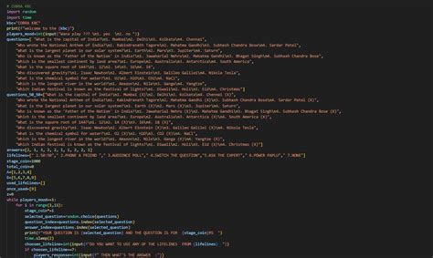 Python Kbc Kaunbanegacrorepati Fungame Nikhil Rana