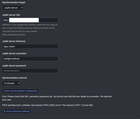 Desktop App Fails To Sync With Joplin Server Issue Laurent Joplin GitHub
