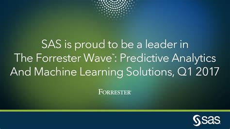 sas on linkedin sas was named a leader in the forrester wave™ predictive analytics and…