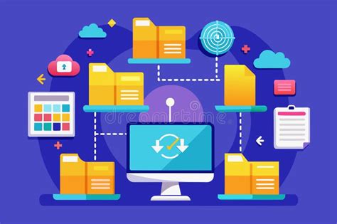 Folders Are Being Synchronized Across Devices To Manage Big Data Efficiently In A Digital