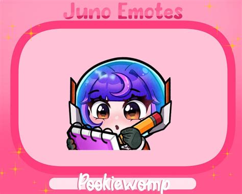 Animated Juno Emote Overwatch 2 Taking Notes Animated And Still For Discord And Twitch Etsy