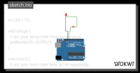 หลอดไฟ Led Wokwi Esp32 Stm32 Arduino Simulator
