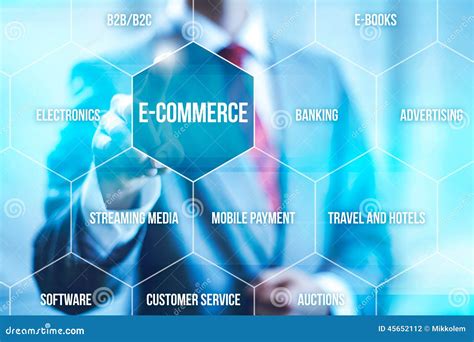 Concepto Del Comercio Electrónico Stock De Ilustración Ilustración De Conceptual Global 45652112