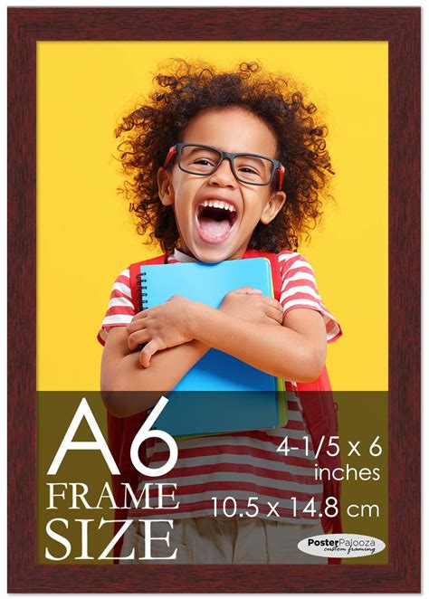 A6 Frame Brown Modern Minimalist Modern Wood A6 Picture Frame For A6