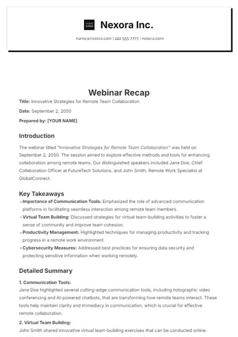 Free Webinar Templates To Edit Online
