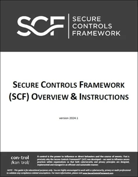 The Scf Can Make Compliance A Natural Byproduct Of Secure Practices