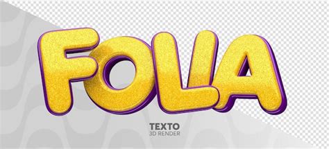 Логотип Carnivalia 3d с блестящей реалистичной текстурой на португальском языке Премиум Psd Файл