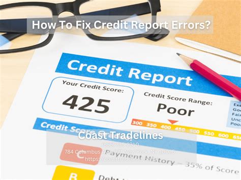 How To Fix Credit Report Errors Coast Tradelines