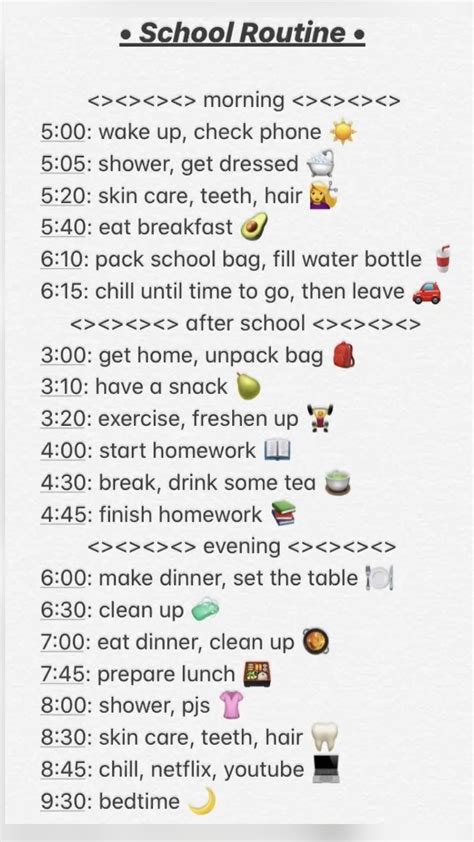 Morning And After School Routine Artofit