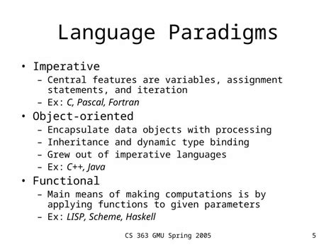 Ppt Cs 363 Comparative Programming Languages Introduction Dokumentips