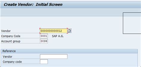 Sap Master Sap Fi One Time Vendor