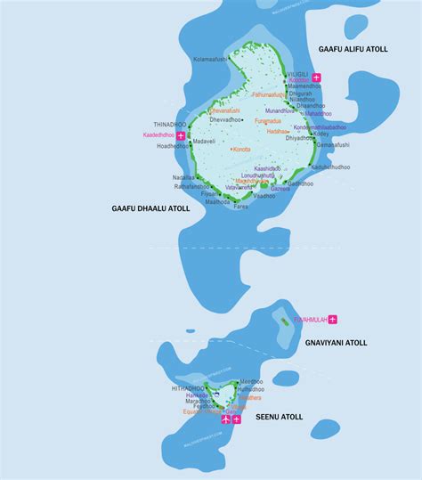 Male Island Map Maldives Capital City Malé Travel Wonders