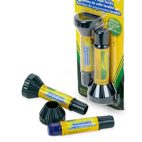 美国绘儿乐8克紫色胶棒crayola 2支装手工创意变色固体胶56 1129儿童学生美术剪贴制作可水洗胶棒虎窝淘