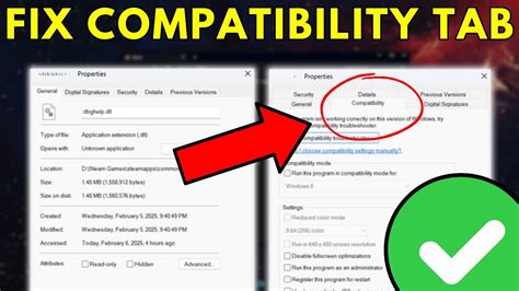 How To Fix No Compatibility Tab In Properties On Windows Youtube