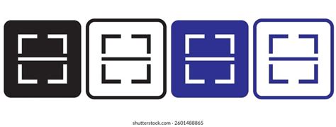 Scan Qr Code Icon Set Scanning Stock Vector Royalty Free 2601488865