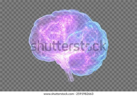 Futuristic Ai Brain Glowing Neural Network Stock Vector Royalty Free 2591982663 Shutterstock