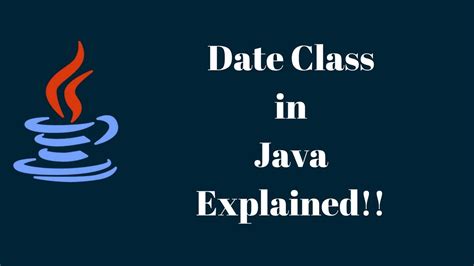 Date Class In Java Youtube