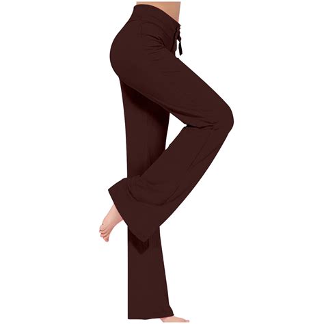 Ersazi Womens Loose High Waist Wide Leg Pants Workout Out Leggings