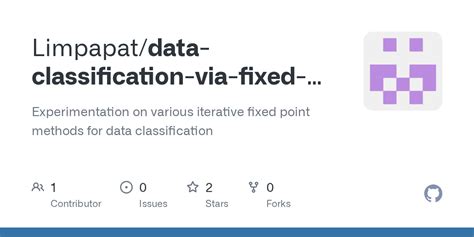 github limpapat data classification via fixed point methods experimentation on various