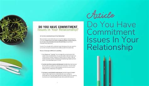 Plr Articles And Blog Posts Do You Have Commitment Issues In Your