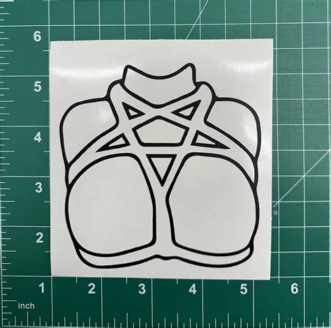 Shibari Girl Chest Harness Sticker Rope Play Kink Vinyl Sticker Mature