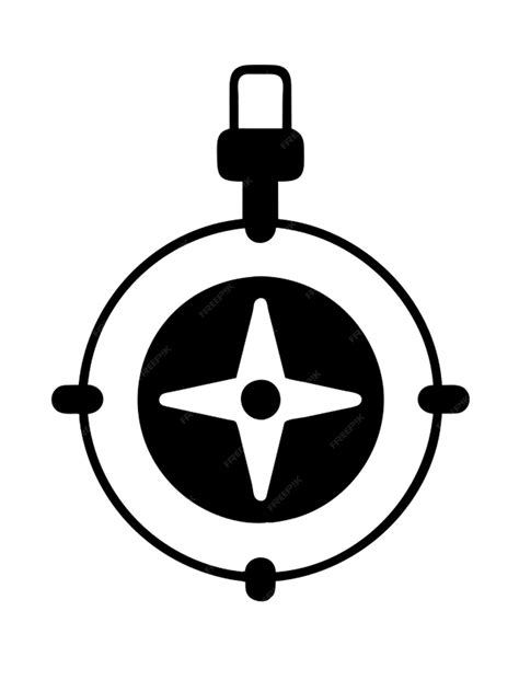 Compass Pictogram Premium Ai Generated Vector