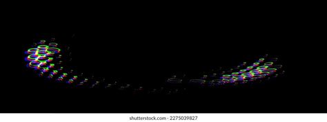 Diffraction Shift Contours Bubbles Rounded Discontinuous Stock Vector Royalty Free 2275039827