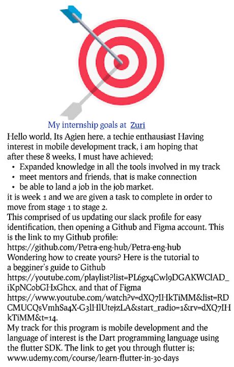 Internship Goals Figma Internship Goals Figma