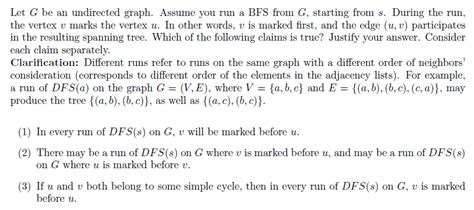 Algorithm A Vertex Marking Another Vertex Bfs Vs Dfs Stack Overflow