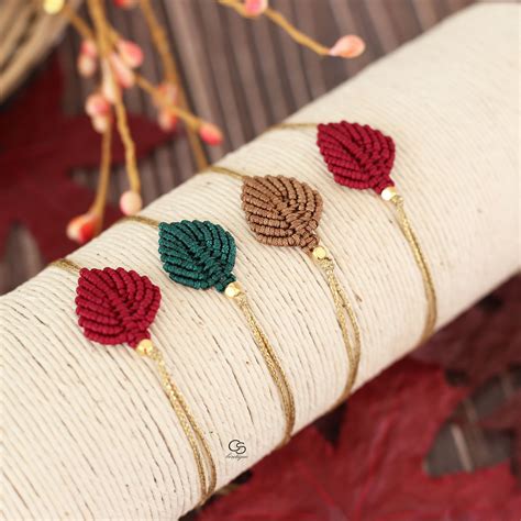 Macrame Leaf Autumn Leaves Bracelet Diy Bracelets Patterns Diy Bracelets Beaded Jewelry Diy