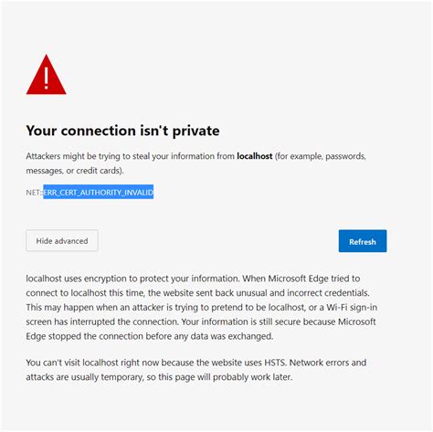 Windows Localhost Workbench Wont Open Due To Invalid Cert In Gulp