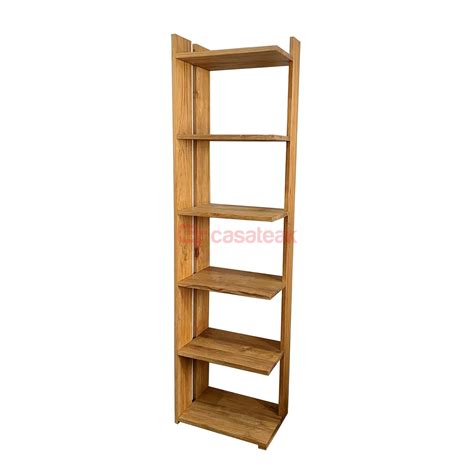 Modern Teak Wood Corner Bookshelf Design Home Furniture Kl