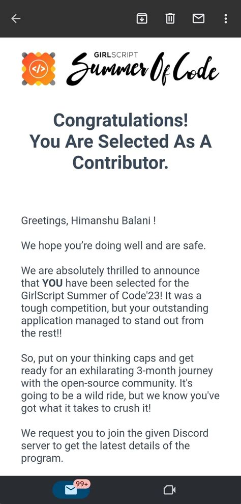 Himanshu Balani On Linkedin Gssoc2023