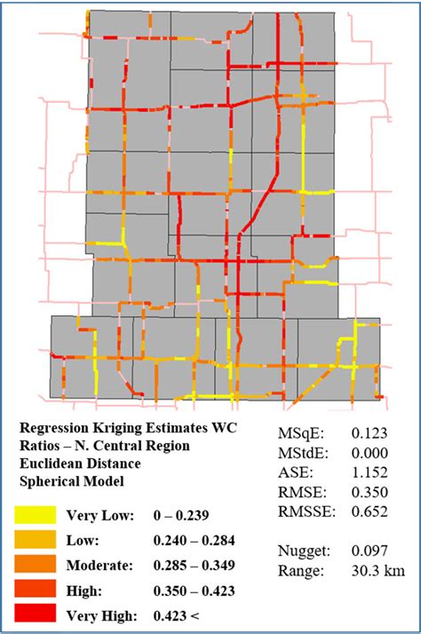 Regression Kriging Using A Euclidean Distances And B Network