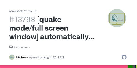 [quake mode full screen window] automatically showing tabs row and
