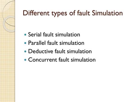 Ppt Topic Types Of Fault Simulation Powerpoint Presentation Free Download Id3901129