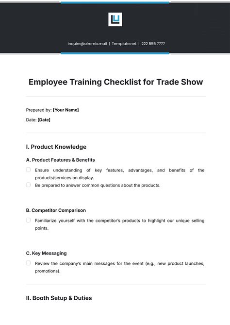 Free Equipment Training Checklist Template To Edit Online
