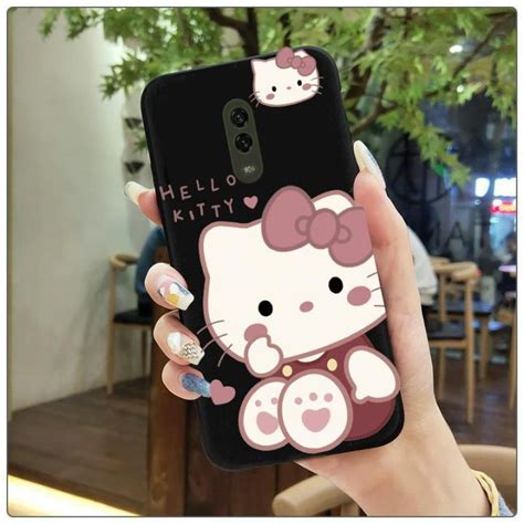 For Oneplus 6t Back Cover Case Fashion Cartoon Cat Square Frame