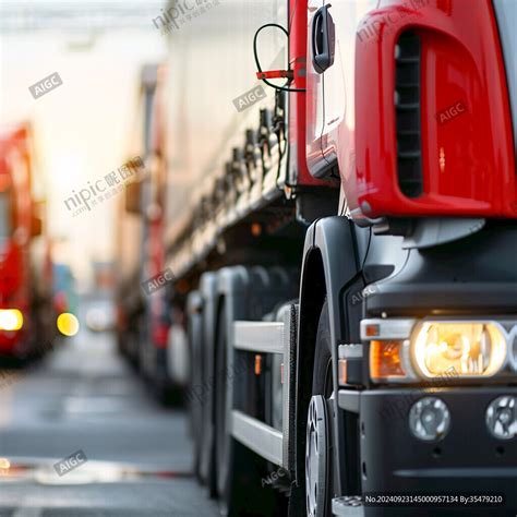 Ai创作图物流道路安全 交通运输物流 汽车物流货运 轿车物流素材 卡车主视觉 交通运输封面 汽车物流素材 交通运输货物运输 运输货运交通 卡车交通运输 开着车灯的卡车 车载运输码头物流 货车