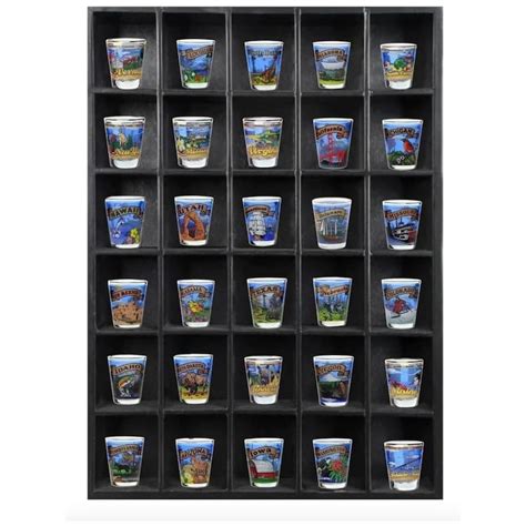 Shot Glass Display Case Etsy
