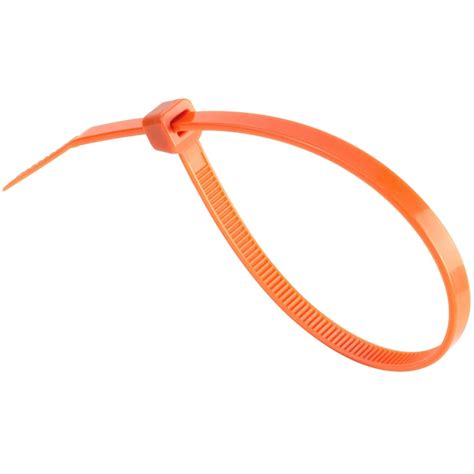 Orange Zip Ties With Good Tensile Strength Nylon Cable Ties Cable Tie