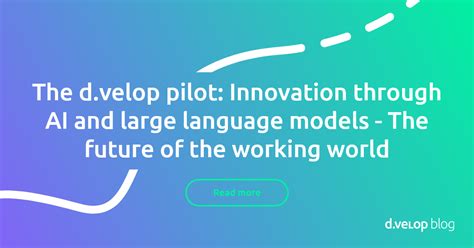 Large Language Models Ai Innovation D Velop Blog