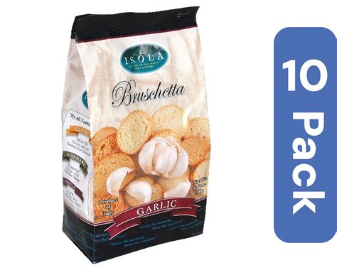 Isola Signature Garlic Bruschetta 5 4 Oz Pack Of 10