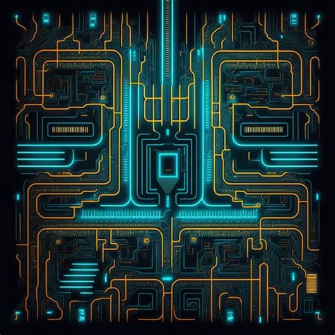 Premium Ai Image A Close Up Of A Circuit Board With Many Different