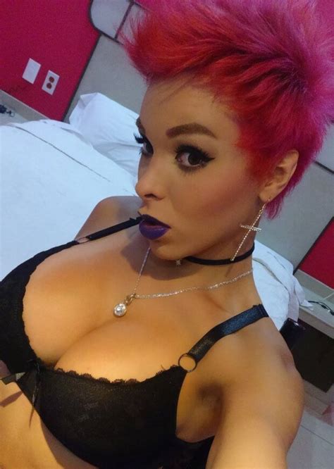 Alexis La Vega Has Red Pink Hair With Her Big Boob Flufferoftheapocalyps