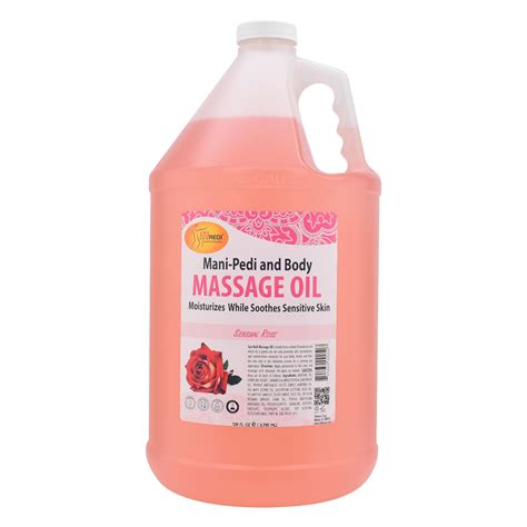 Spa Redi Professional Massage Oil For Body Hand And Feet Sensual Rose 128 Oz