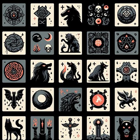 Need Vtt Icons Have Dalle3 Render Grids Of Icons To Make Them More Icon Like R Dndai